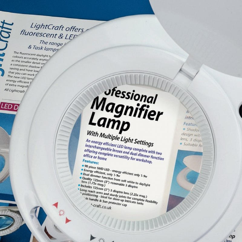 Lightcraft Led Magnifier Lamp - 3 / 5 Diopter | Shesto